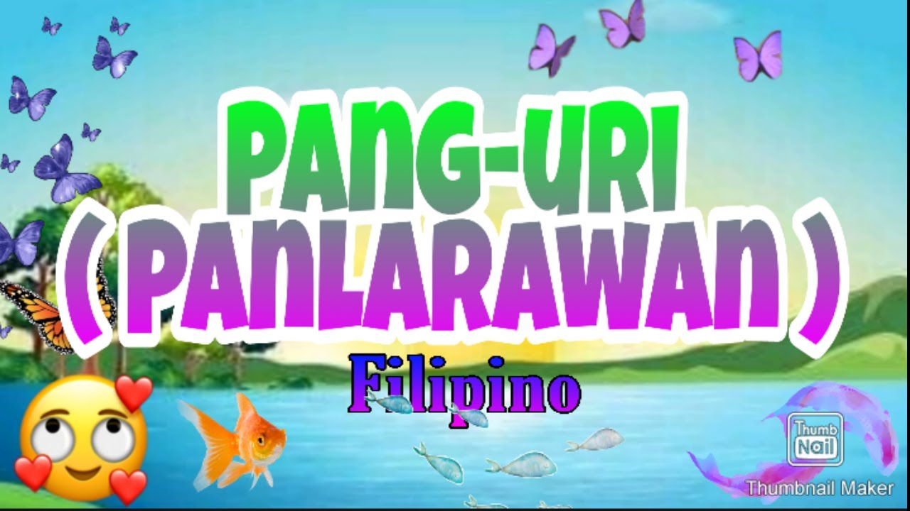 PANG-URI na Panlarawan - YouTube