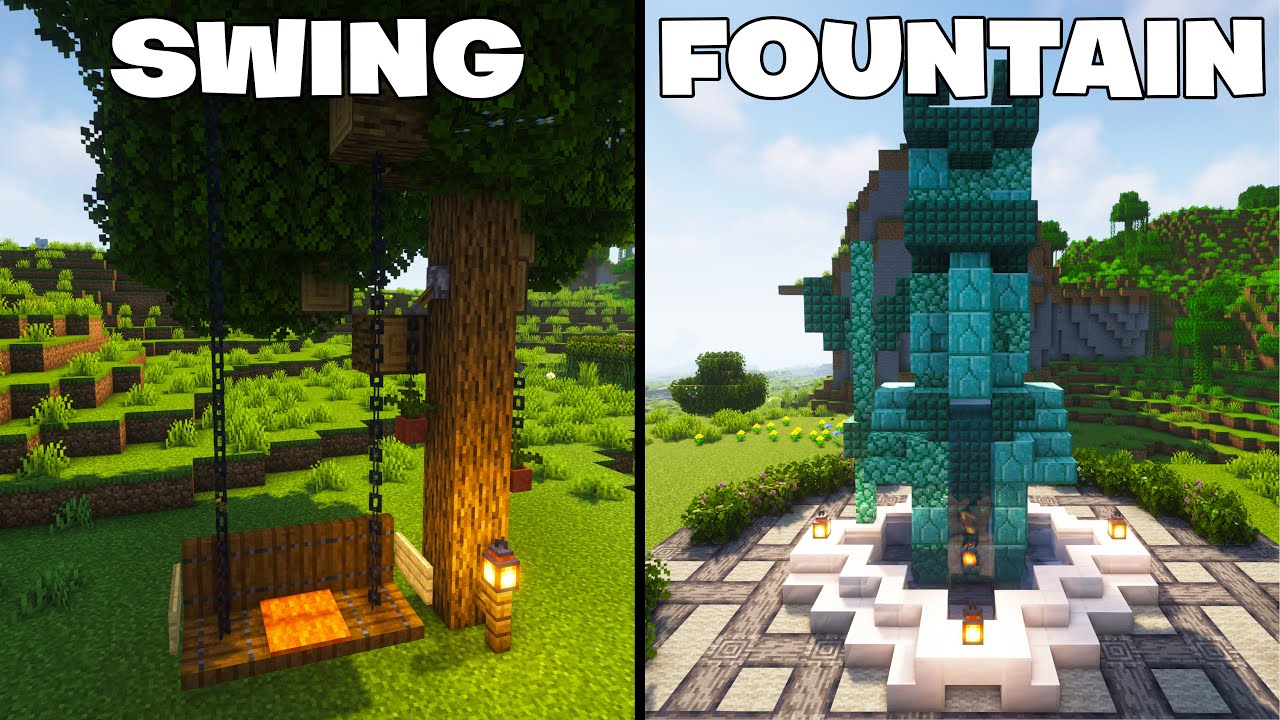 Minecraft: 10 Garden Build Hacks - YouTube