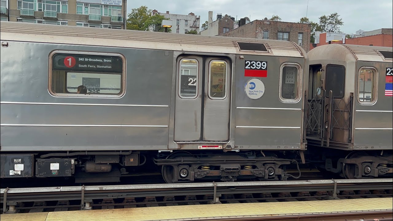 R62A (1) train at Marble Hill - YouTube