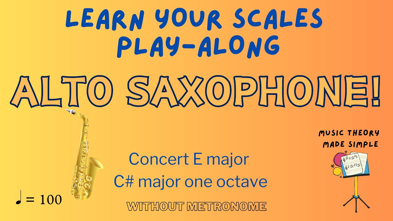 🎷ALTO SAX C# Scale PLAY-ALONG exercises - NO metronome 🎷🎶 - YouTube