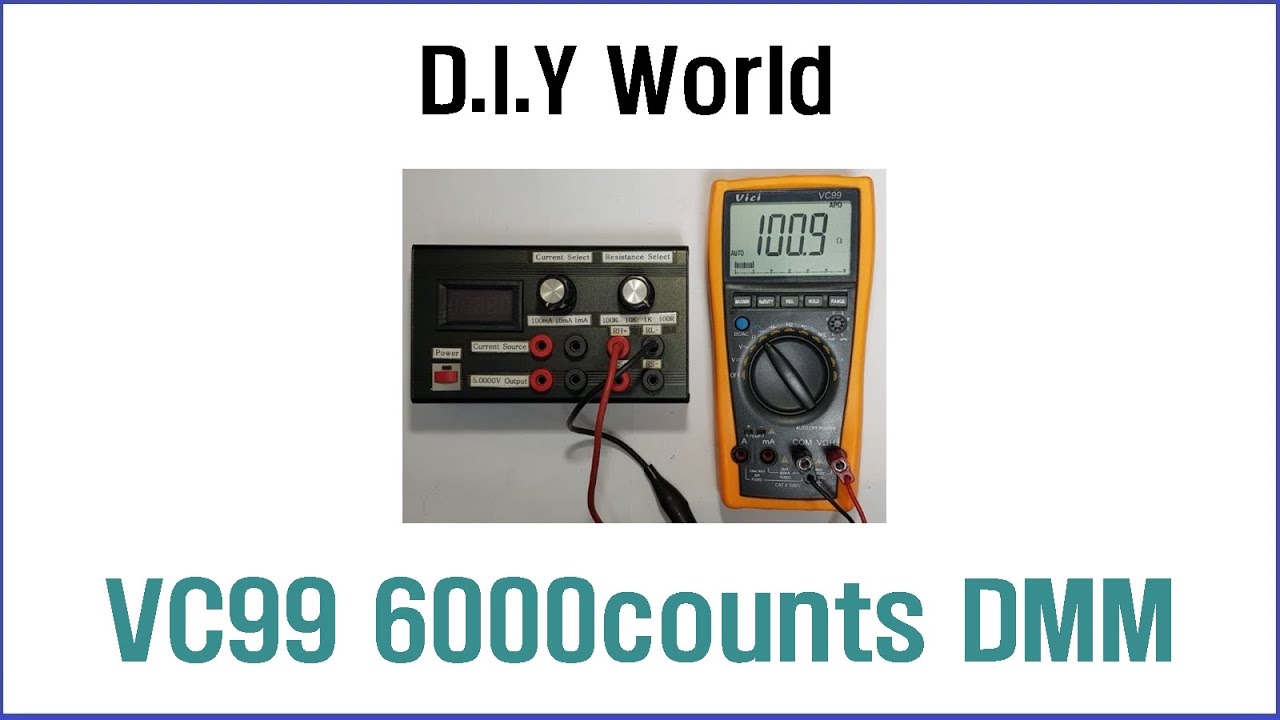 VC99 - 6000 counts Tester Review , VC99 테스터가 잘맞는지 몇가지 검증해봅니다. - YouTube