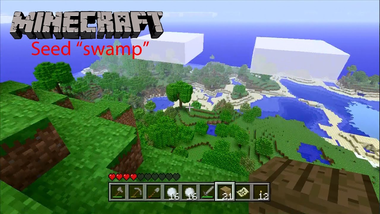 Minecraft Xbox 360 Seeds - "swamp" Part 1 - YouTube