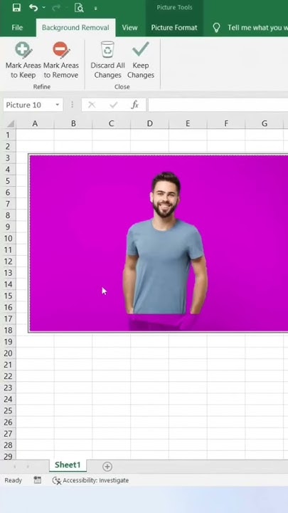 Remove image background with HD quality #excel #exceltutorial #shortfeed #shorts #short # ...