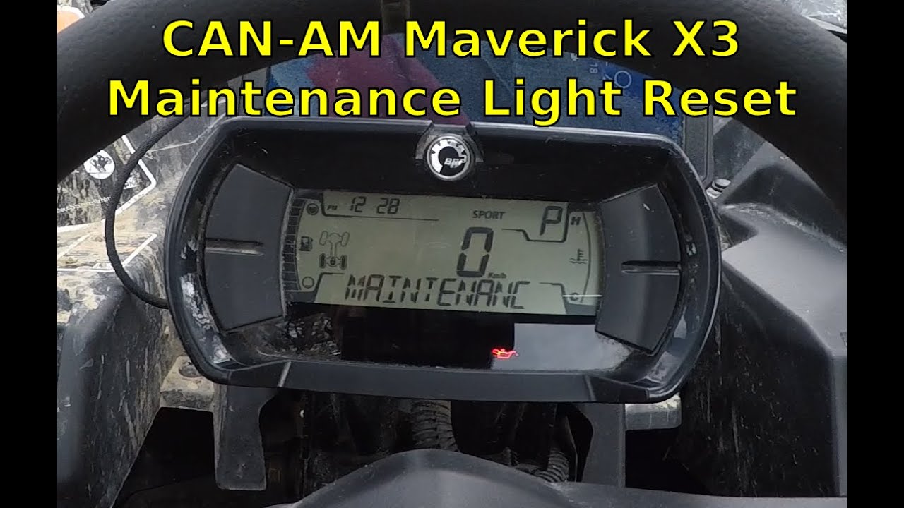  Maintenance Required Message Reset On Can Am Maverick X3 2021 And Up