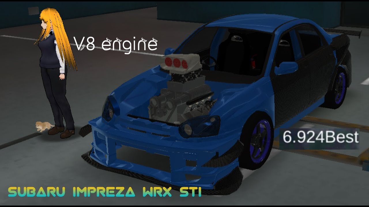 เกมนอกกระแส Rice Burner Subaru Impreza WRX STI V8 engine - YouTube