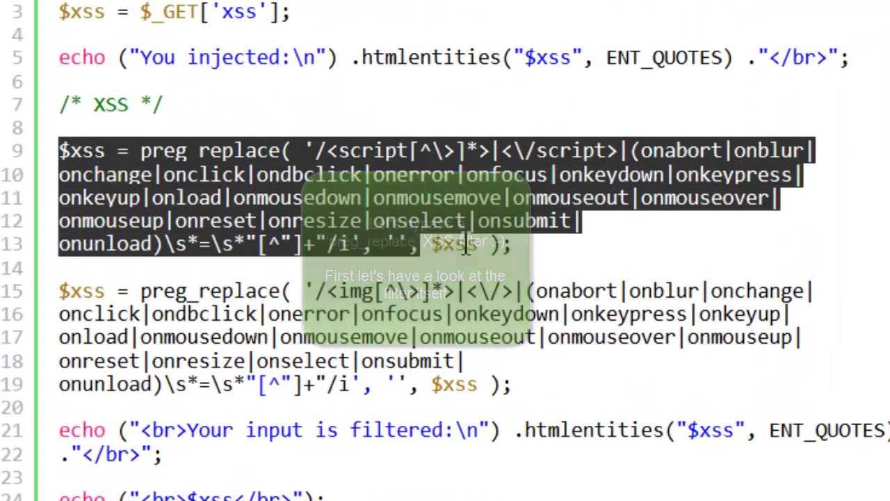 Bypass A Pregreplace Cross Site Scripting Filter Youtube
