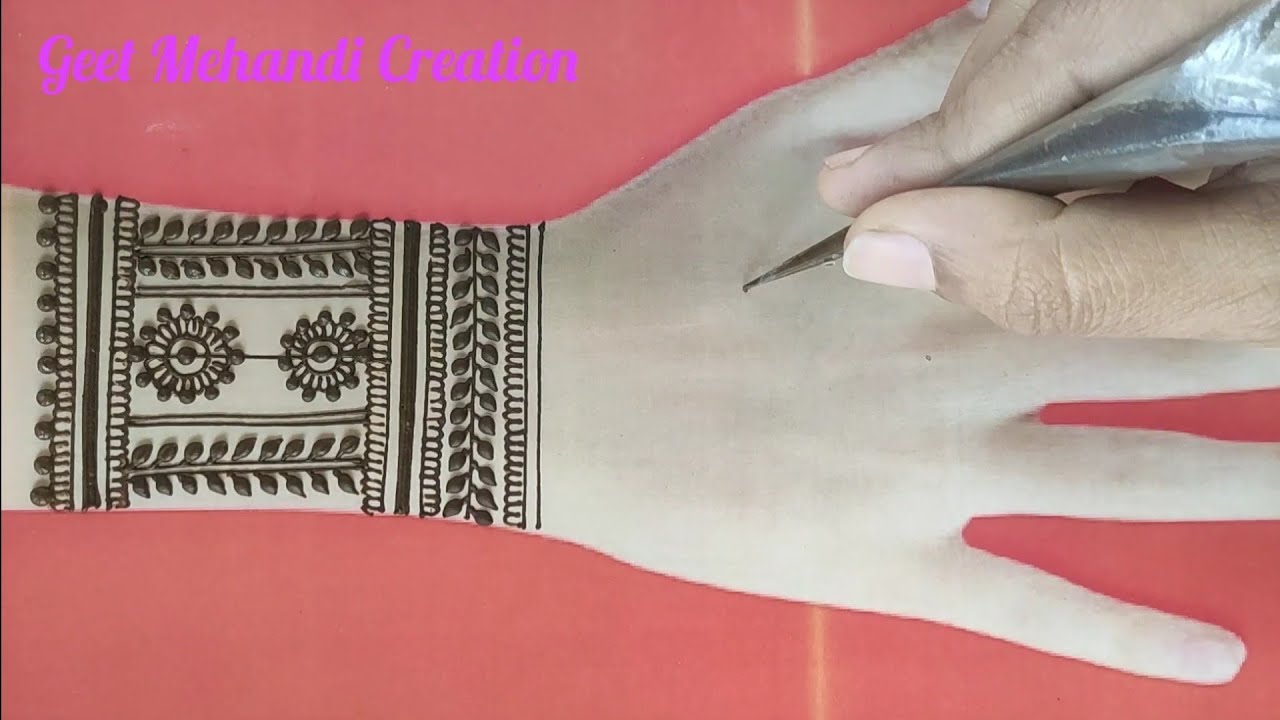 Wedding Special Bridal Mehandi with Amazing Peacock patch work Design ...