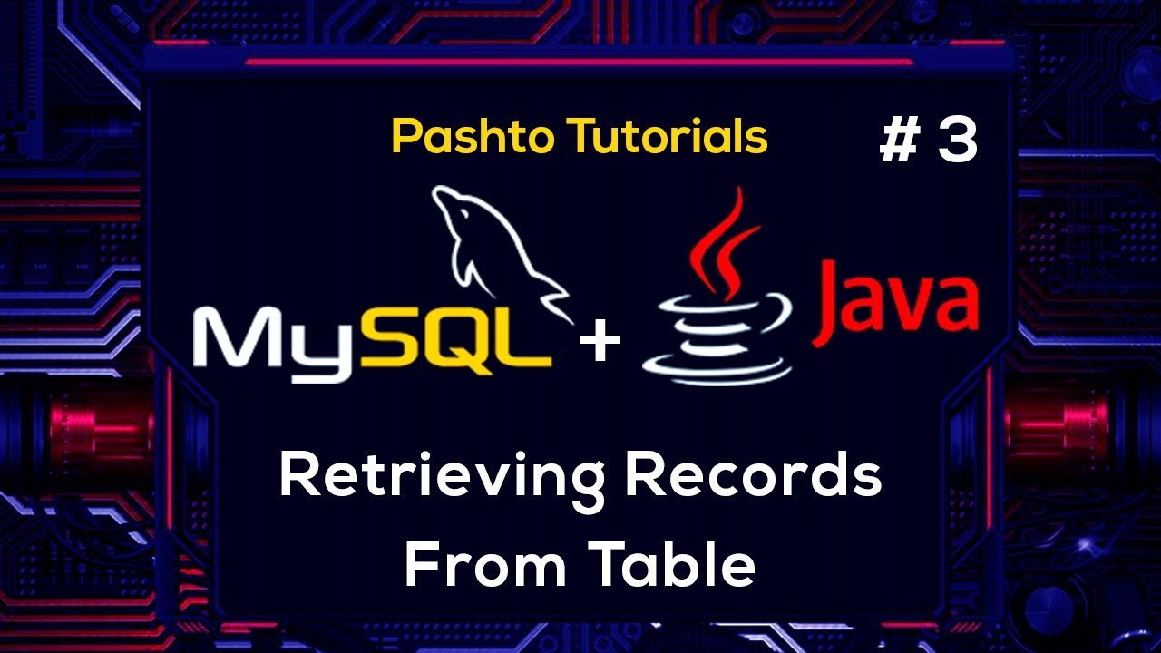 83. Java JDBC - Retrieving Record from MySql Table - Pashto - YouTube