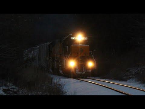 Housatonic Railroad NX-13 in Great Barrington MA with HRRC 1511 leading and HRRC 1510 trailing ...