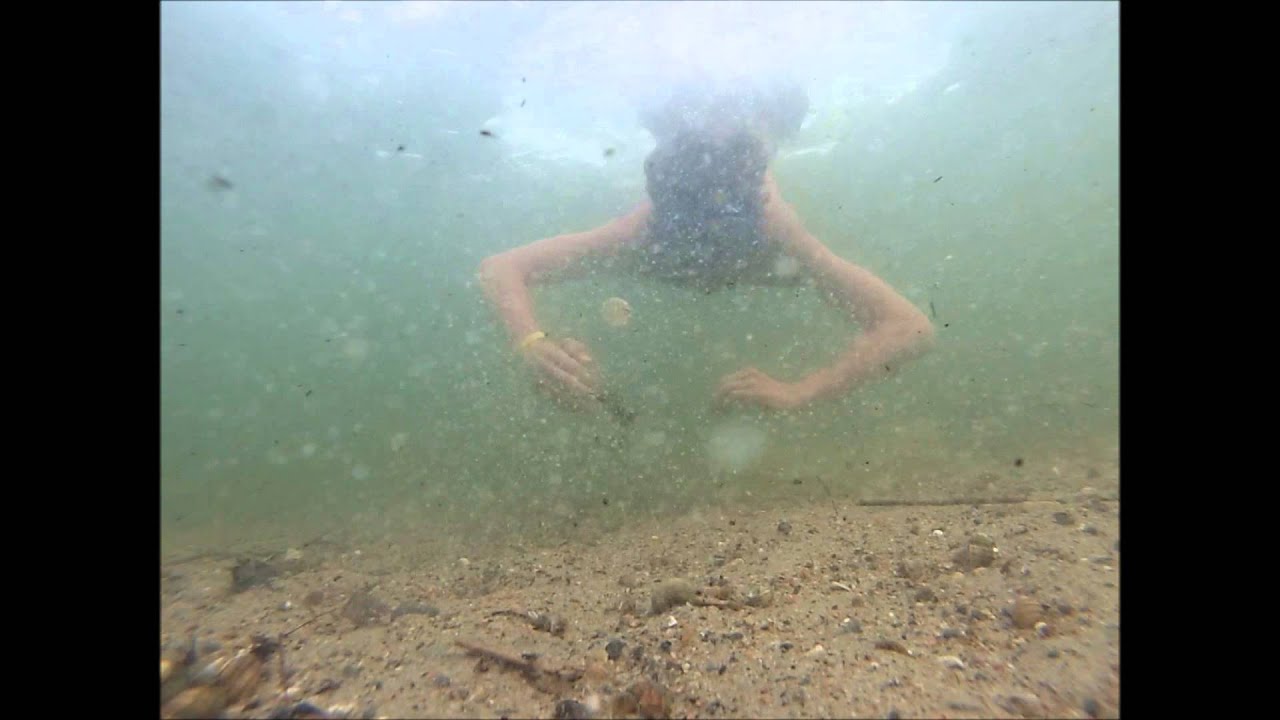 Go Pro Hero 3 - Swimming at Tioga Beach - YouTube