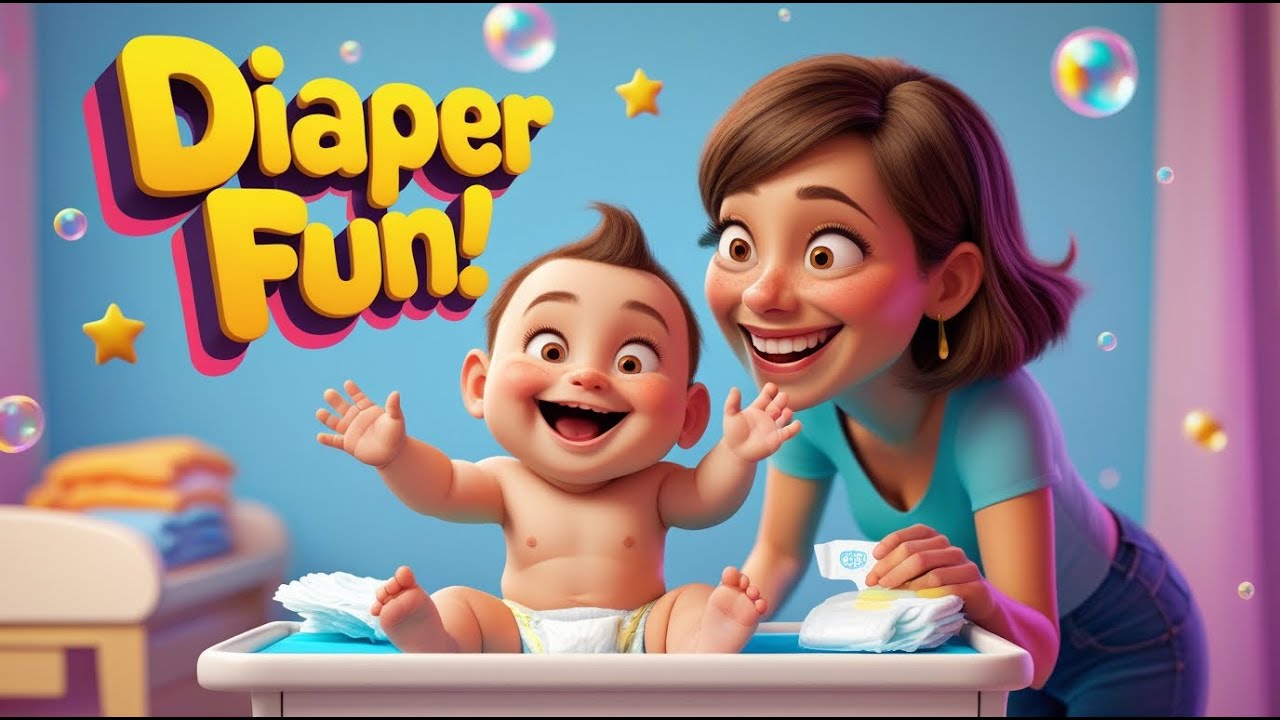 Diaper Time – Funny Duo Song | Cute Baby & Parent 3D Pixar Animation ...