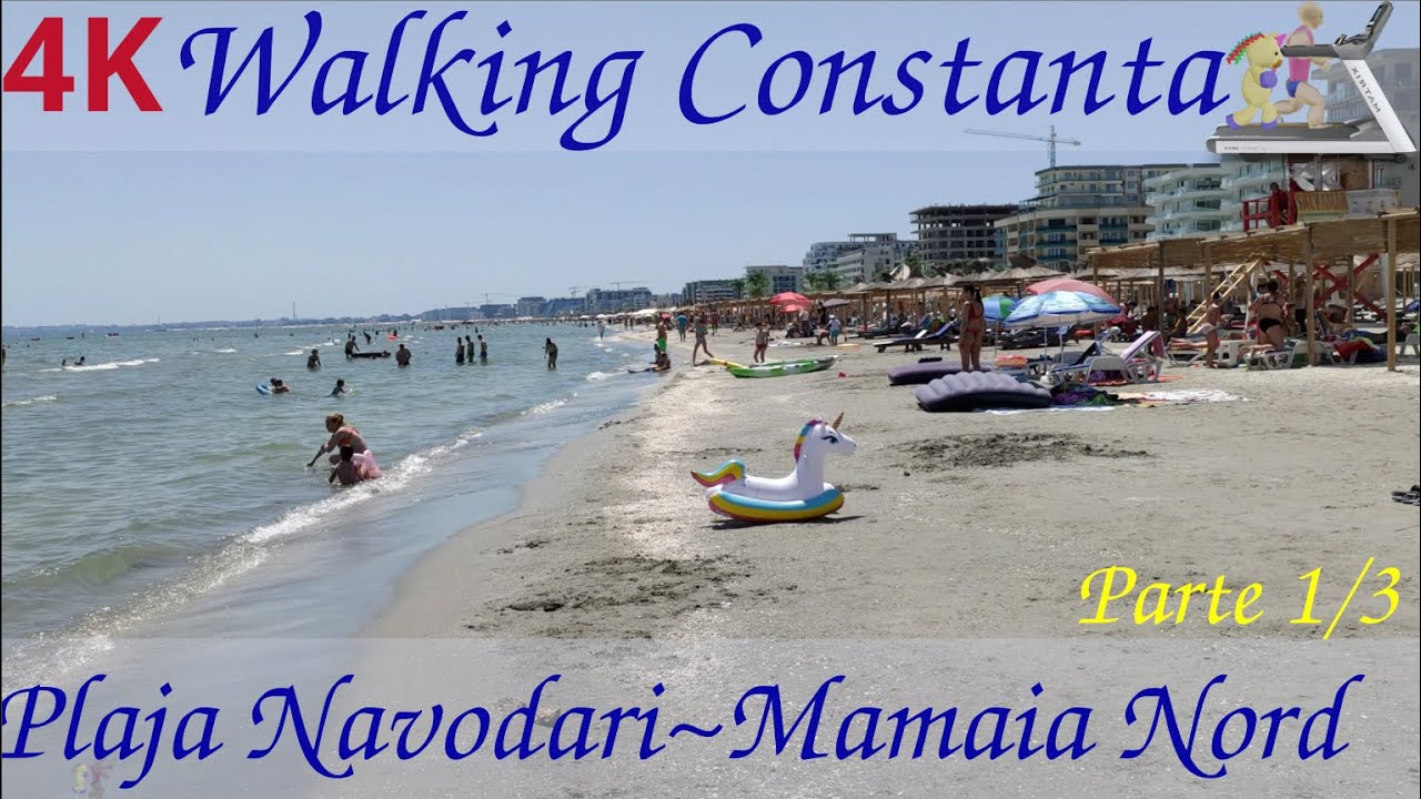 Beach Walking ~ Plaja Navodari (Mamaia Nord ) ~ part 1/3 ~ Constanta ...