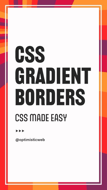 Transforming Plain Borders into Stunning CSS Border Images - YouTube