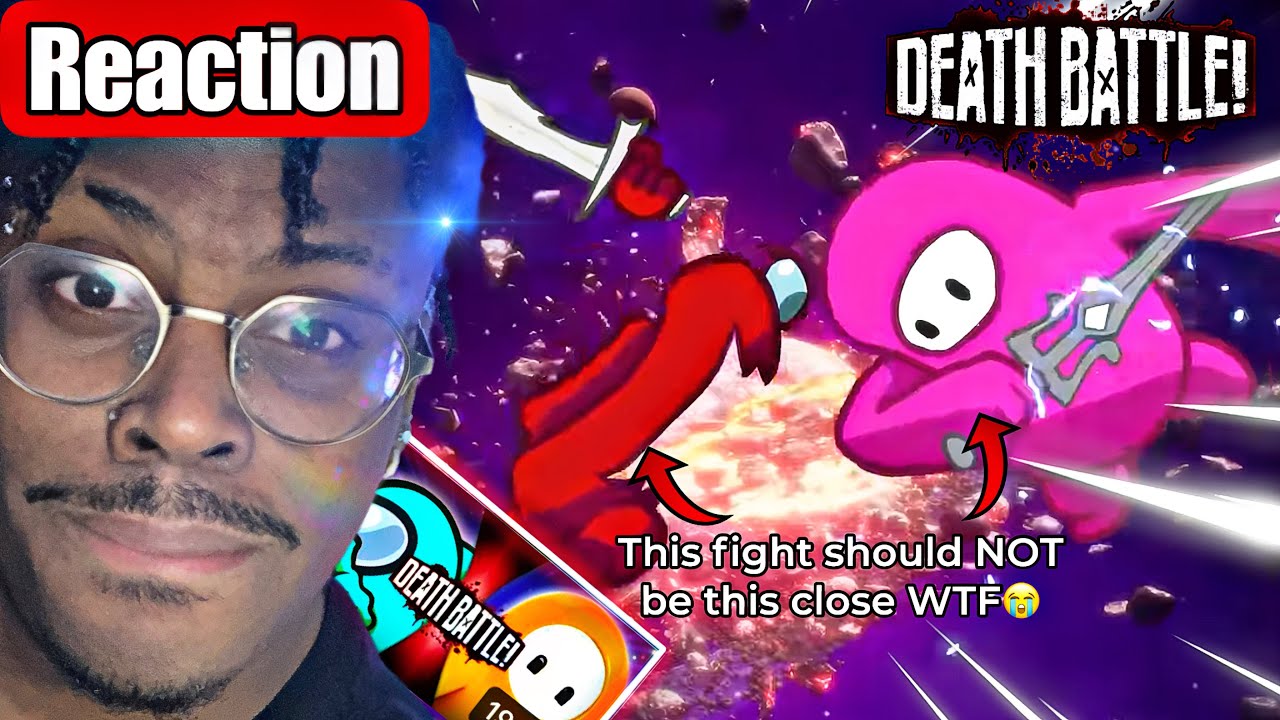why.. why is this a thing.. Among Us VS Fall Guys | DEATH BATTLE ...
