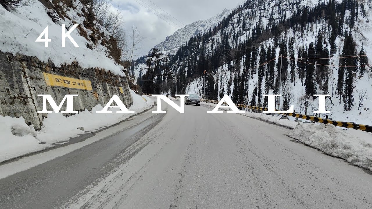 The Most Beautiful Road of Manali in Winter | Himalayas | Manali vlog ...