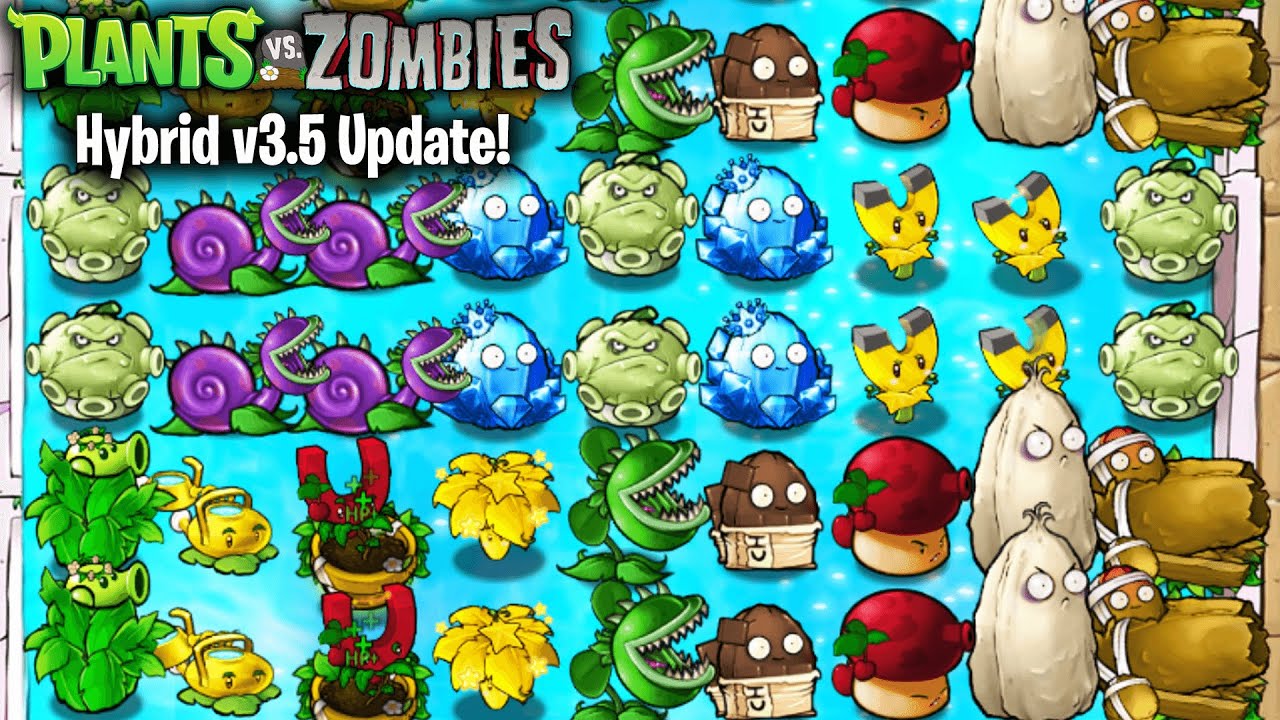Plants vs Zombies Hybrid v3.5 Update | Nut Cannon, Magic Box, Vampire ...