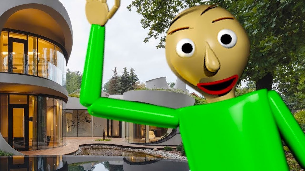 I WENT TO BALDI'S HOUSE!! Baldi's Basics Mod - YouTube