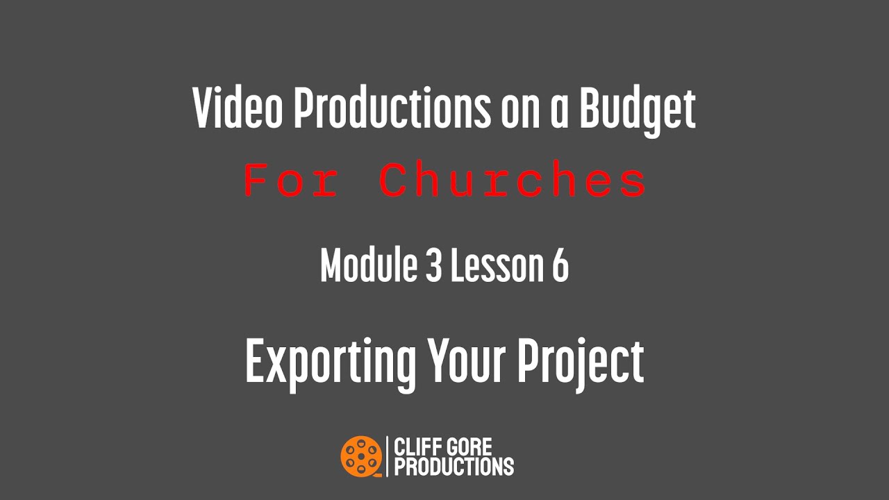 Exporting Your Project - YouTube