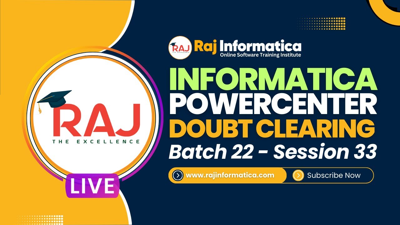 Informatica Powercenter Doubts Clearance Session Raj Informatica Live 2871