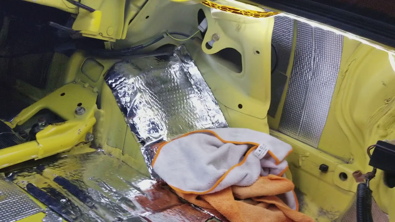 Part 4 of installing sound deadening in trunk - YouTube