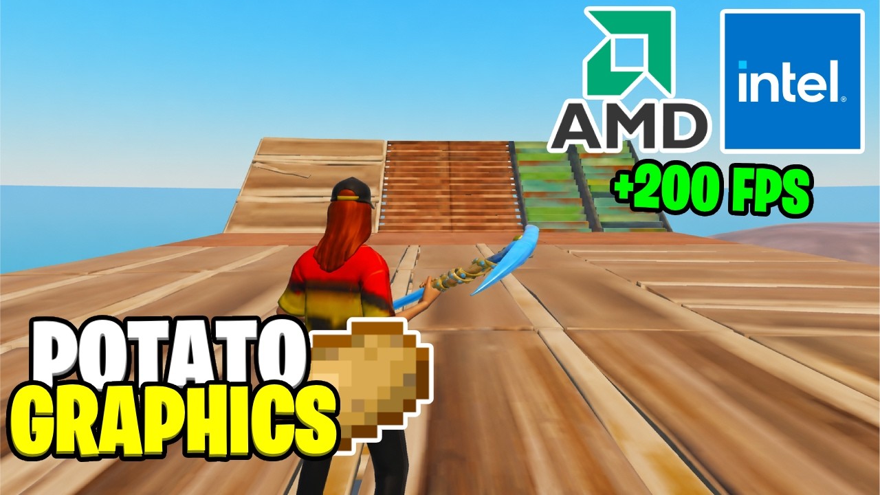 How to GET Potato Graphics FOR INTEL & AMD In Fortnite! (CHAPTER 7) 🥔 ...