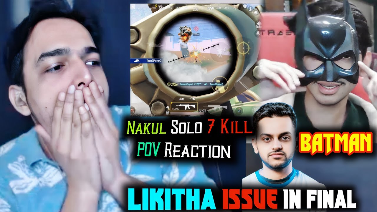 Mazy Epic Reaction SouL Nakul Solo 7 Kills Chicken Dinner Gameplay🔥 l Mazy reply Likitha Issue🥵 ...