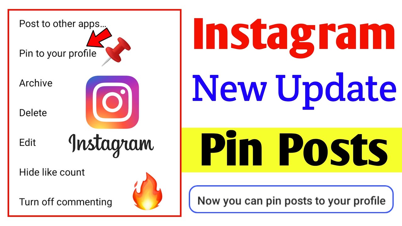 Instagram New Update || Instagram Pin Posts to your Profile ...