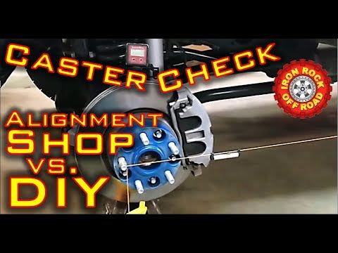 Check caster on your Jeep at home with simple tools. - YouTube