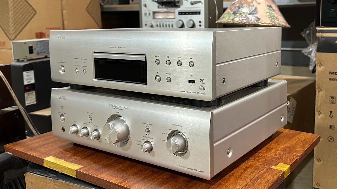 ÂMLY DENON PMA 1500SE VÀ CD DENON DCD 1650SE CÓ ĐK TỪ XA - YouTube
