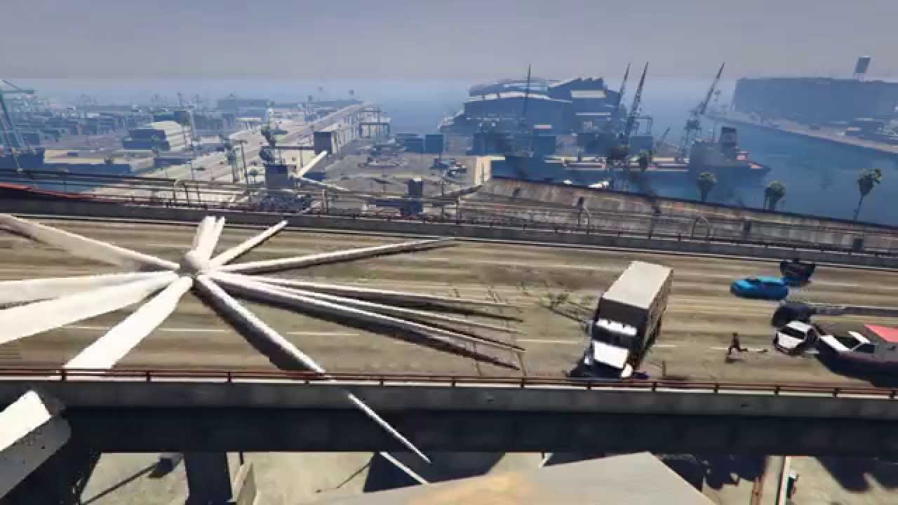 GTA V Bridge Windmills - YouTube
