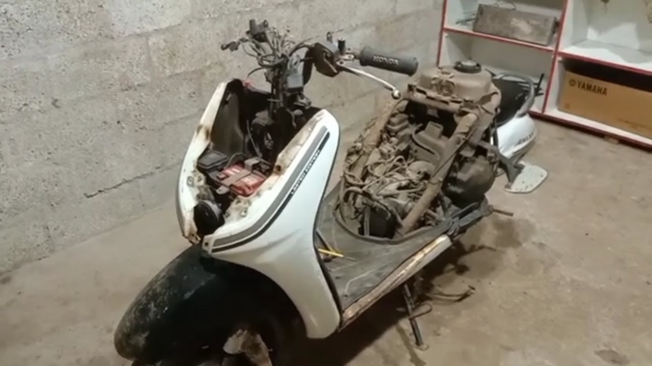 Full Restoration Old Motorcycle Activa 1987s 4-stroke - FIRST VIDEO ...
