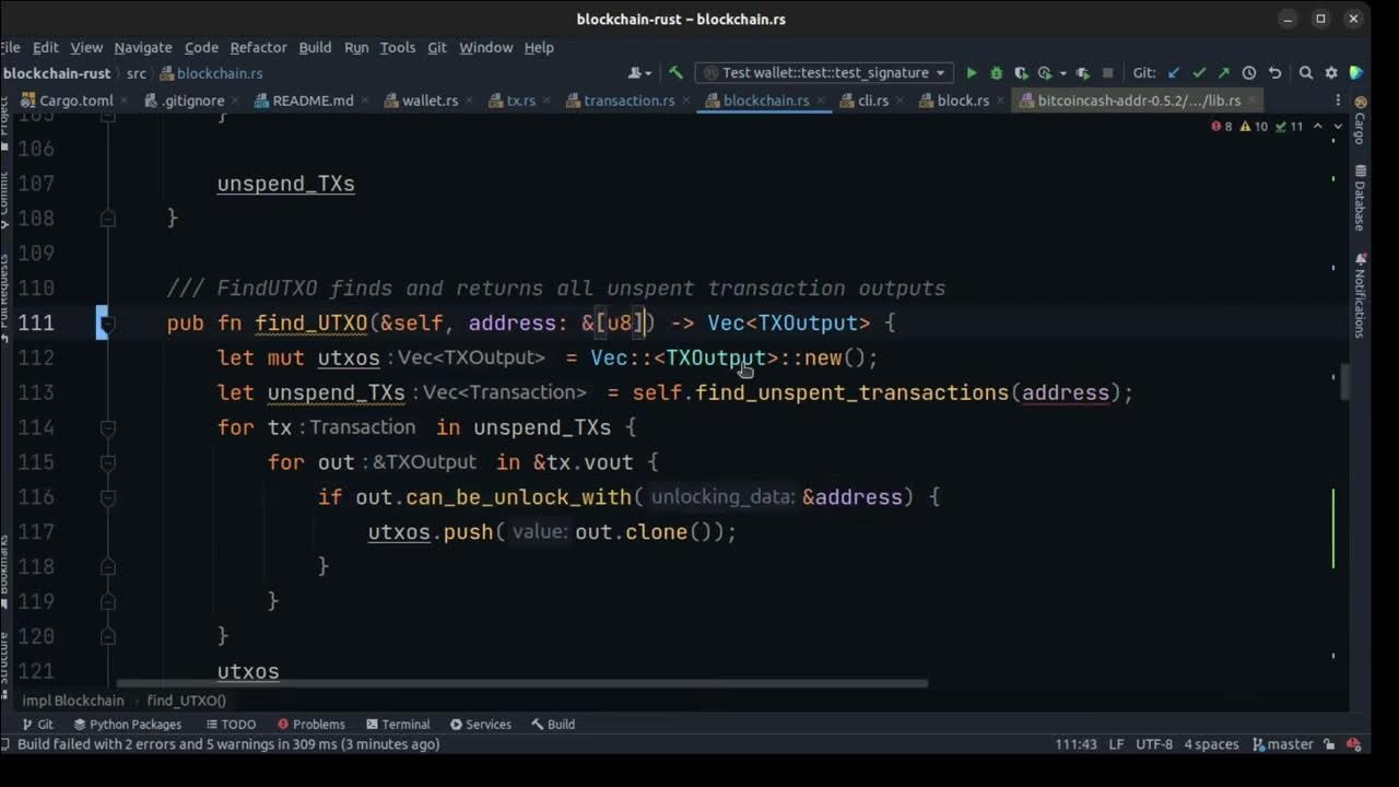 Blockchain Programming from scratch with rust(Add Signature 2) part 7 - YouTube