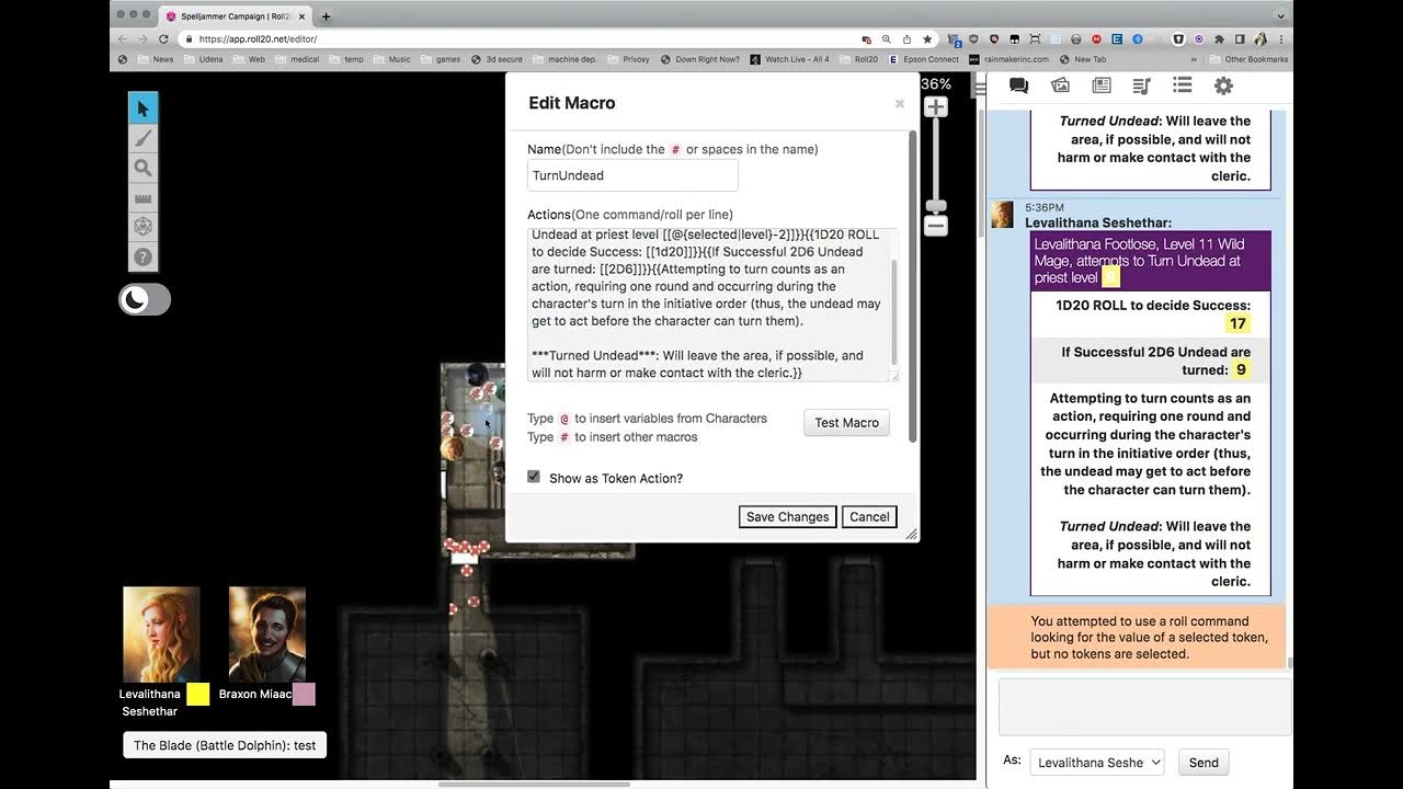 Roll20 Macros 1 - YouTube