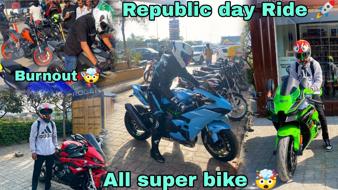 Gallops food plaza Anand || Republic day Ride 🚀 || Burnout 🤯 - YouTube