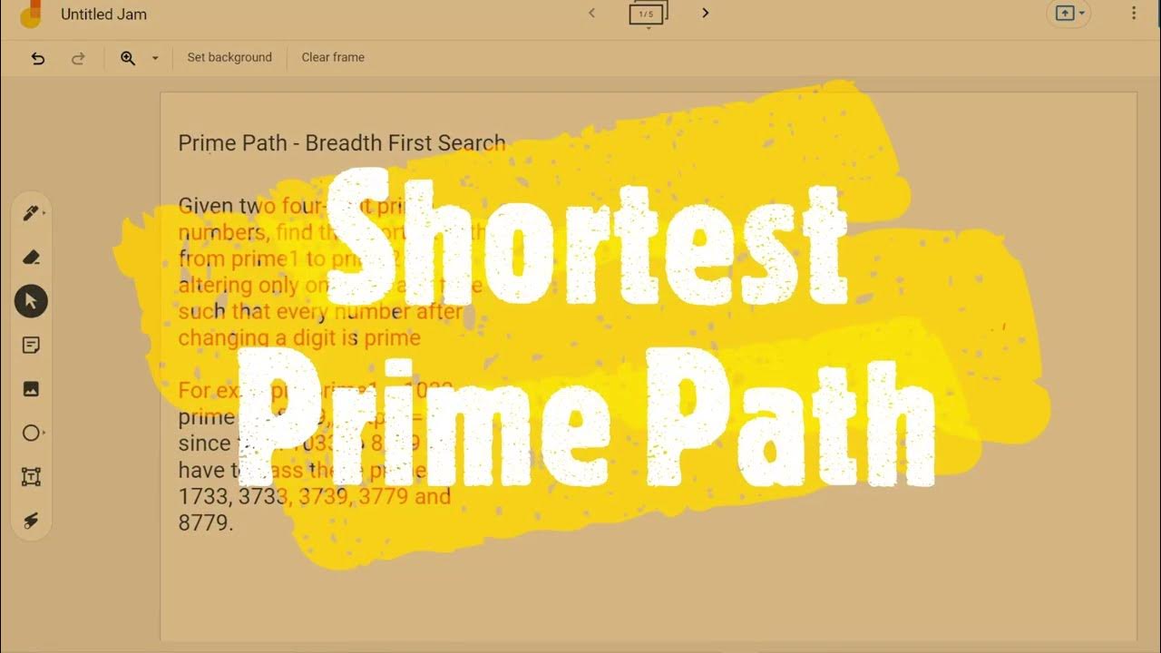 Shortest Prime Path Breadth First Search Youtube