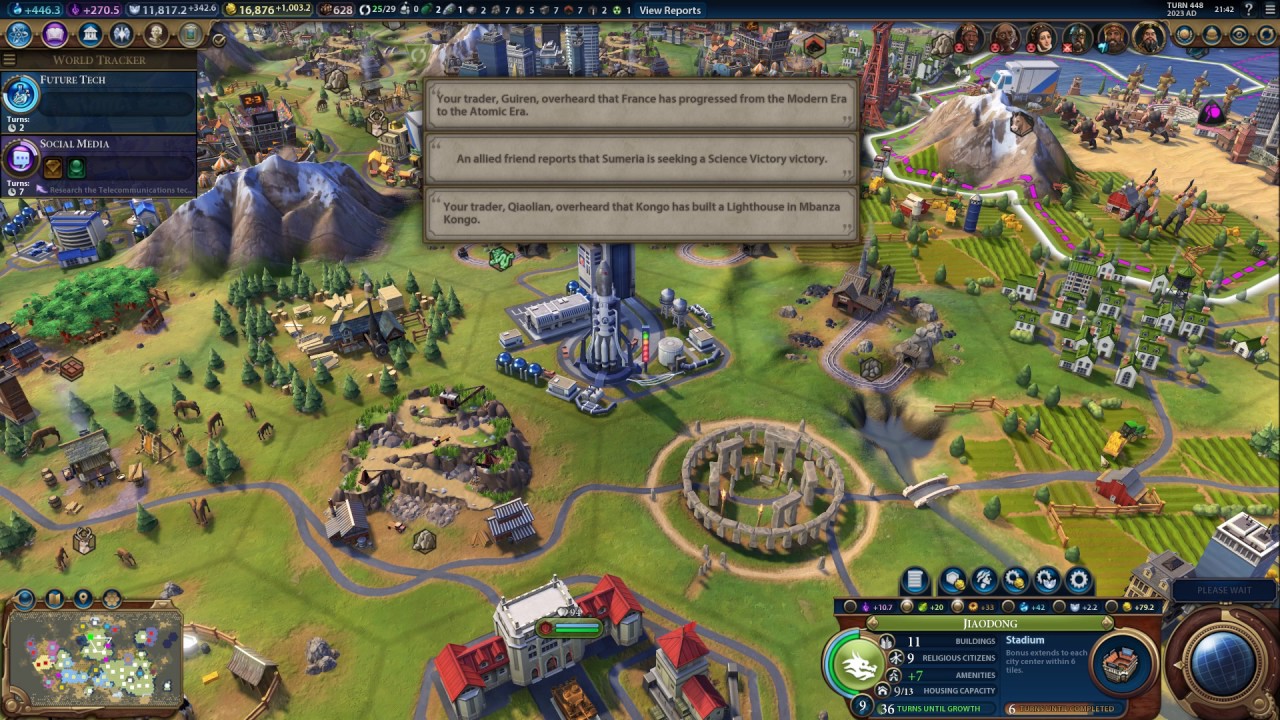 Sid Meier's Civilization VI Science Victory - YouTube