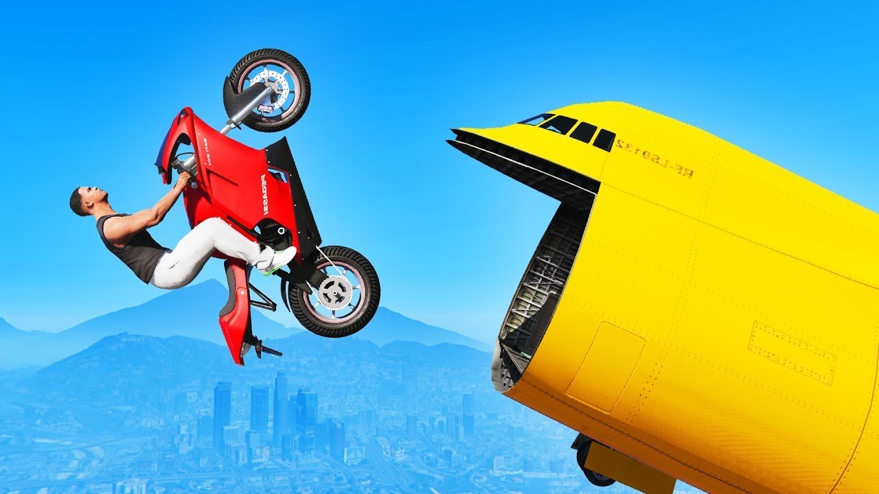 gta funny stunt race - YouTube