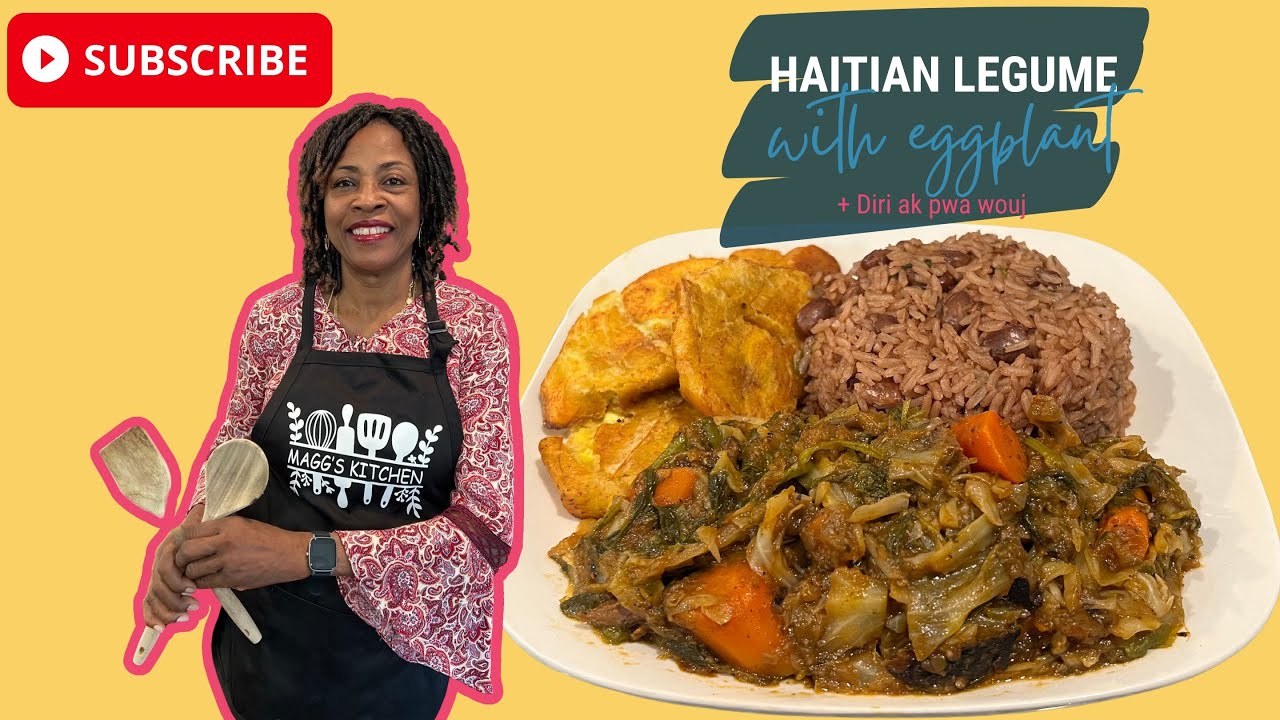 Haitian Legume Recipe | Legume with Beef | Legume with Eggplant | Diri ...