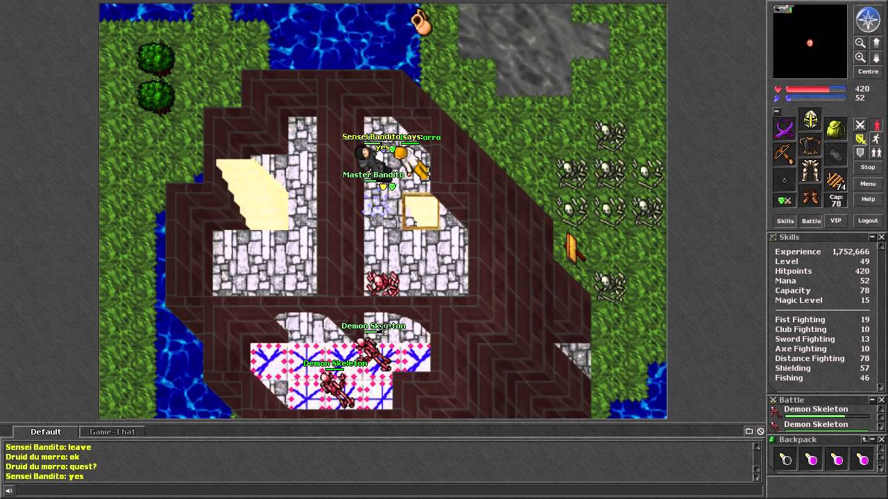 Tibia [7.3] Clearing Triangle Tower - YouTube