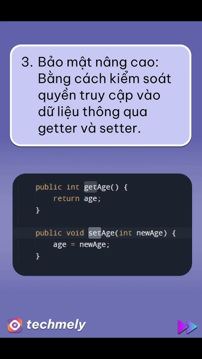 Tính đóng gói của OOP trong JAVA - YouTube