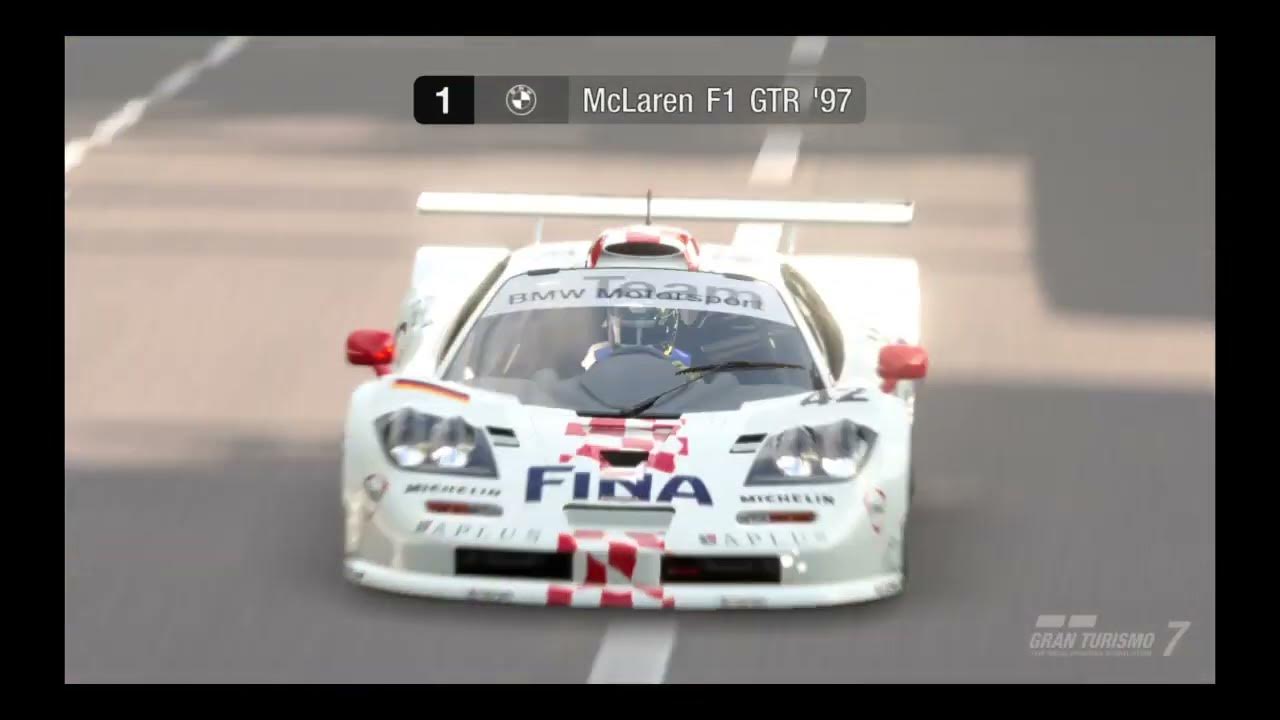 Gran Turismo 7 PS4 McLaren F1 GTR Race Car '97 24 Heures du Mans Racing Circuit 2024 06 14 - YouTube