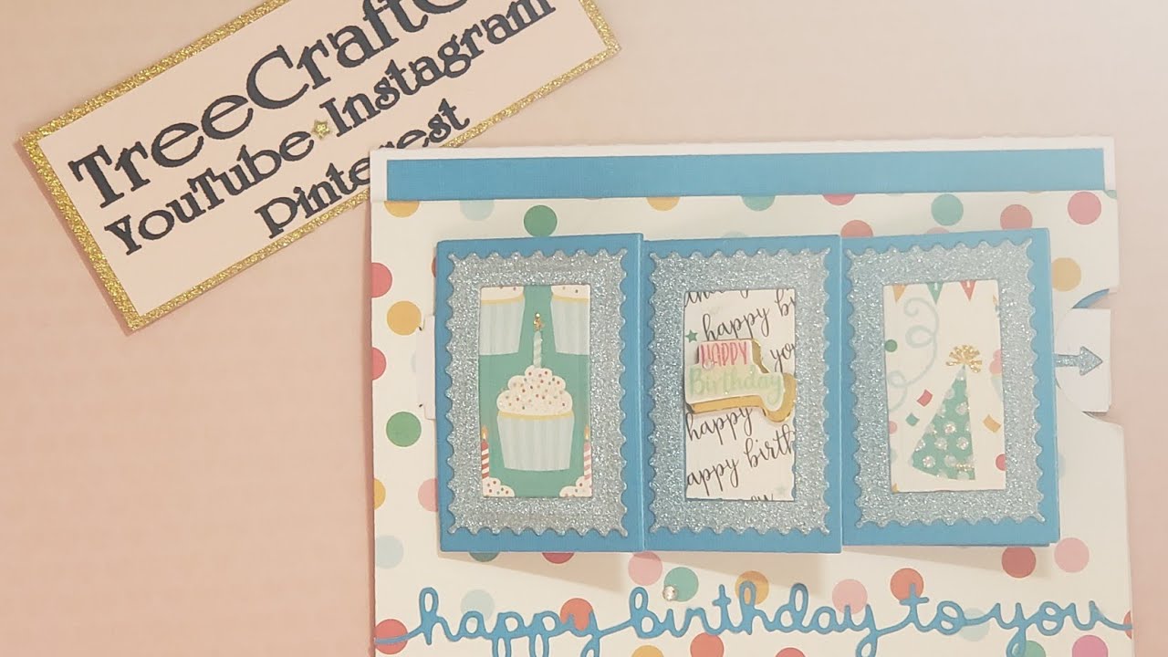 Triple Flip Birthday Card-March 2022 - YouTube