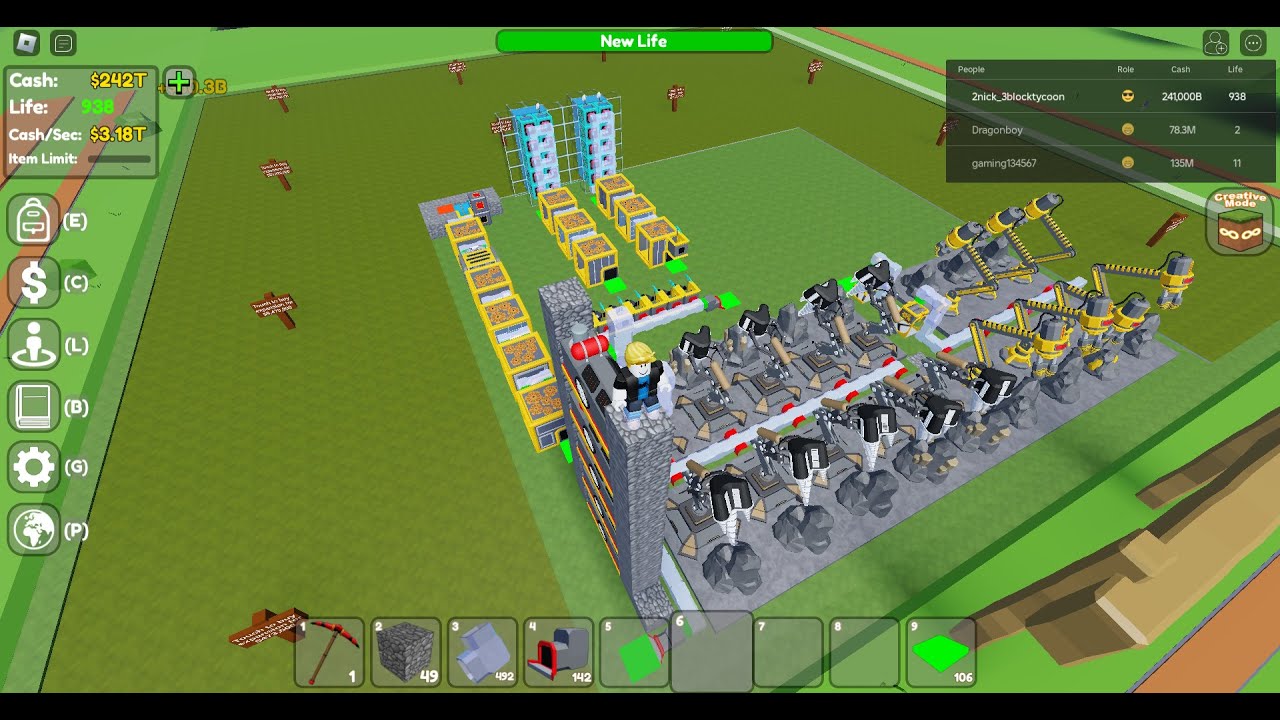 FunzPlayz! - Multi (Farm)! [Life:938] #1 in Roblox : Block Tycoon ⛏️ ...