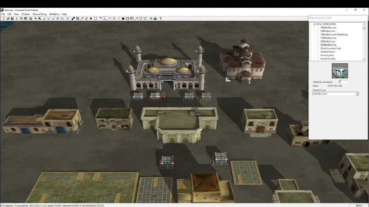 Part 4 Command And Conquer Generals Zero Hour How To Make WorldBuilder Tutorial Map - YouTube