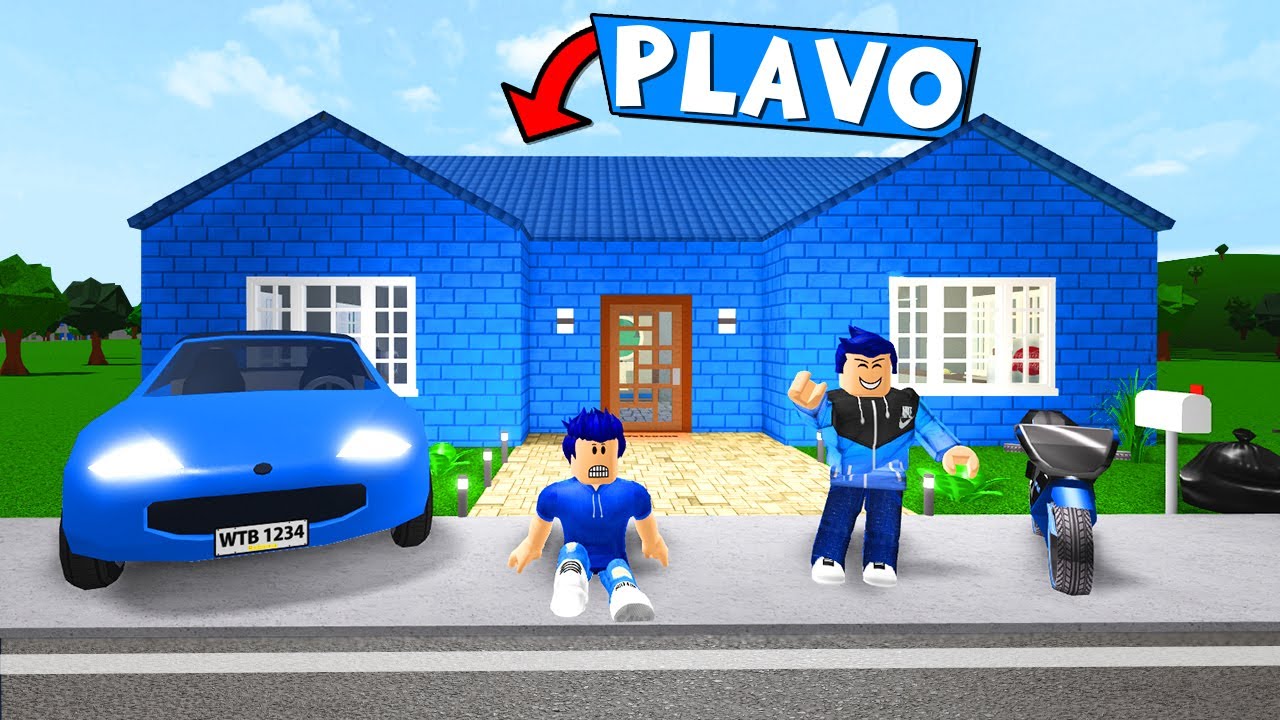 SMIJEMO KORISTITI SAMO PLAVE STVARI U BLOXBURGU! - YouTube