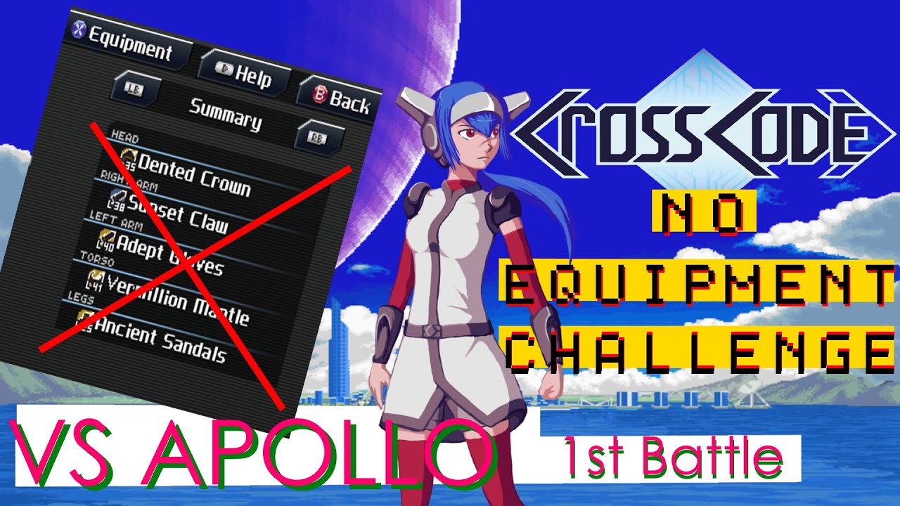 CrossCode | PC | No Equipment Challenge ~ VS Apollo (1st Battle) ~ - YouTube