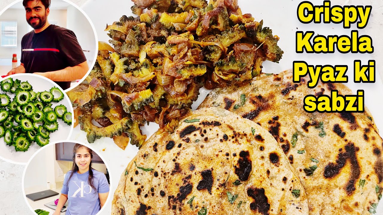 Karele ki Sabzi | Crispy Karela Fry Sabzi recipe | Bittergourd Onion ...