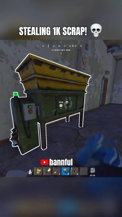 They had over 1,000 Scrap! 💀 #rust #rustconsole #rustshorts #rustpvp #shorts #rustclips # ...