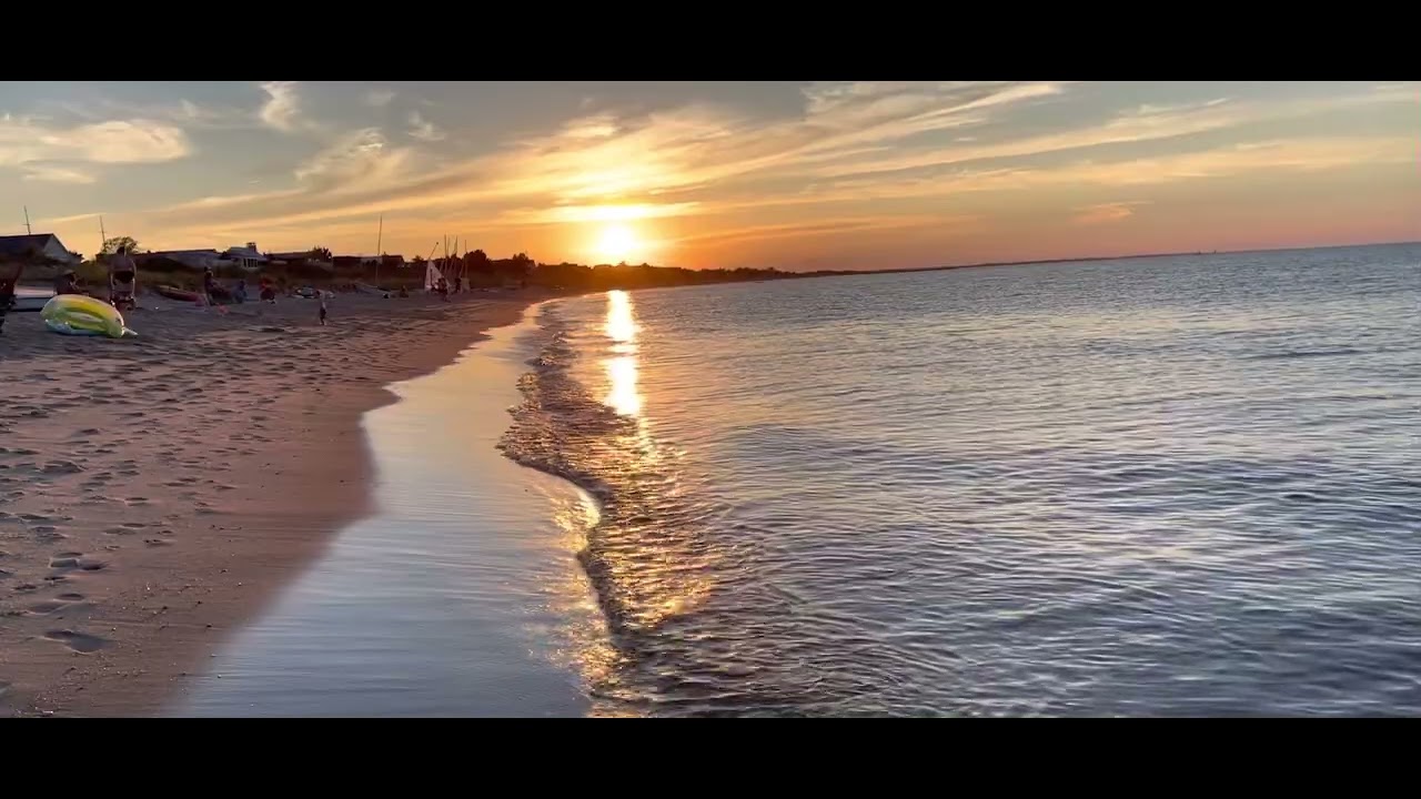 August Sunset on Lewes Beach, Delaware - YouTube