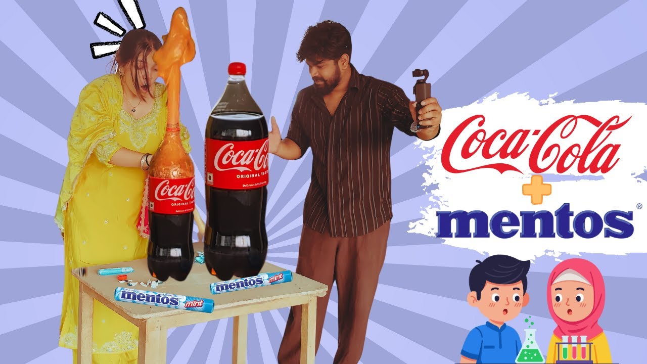 Coca Cola and Mentos Experiment Vlog 🤩 - YouTube